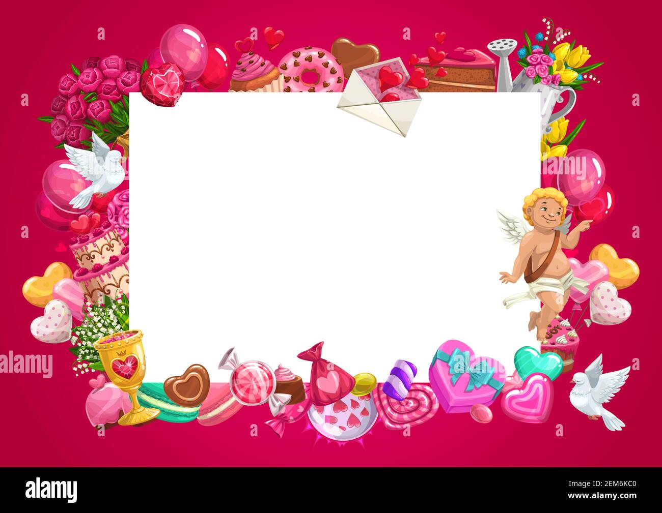 Valentine Candy Border Clip Art