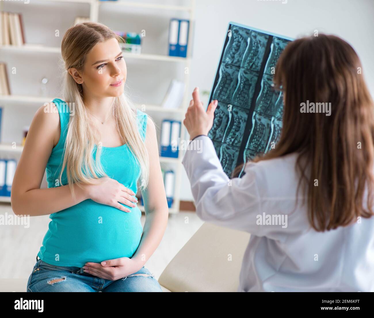 The pregnant woman at regular pregnancy check-up Stock Photo - Alamy