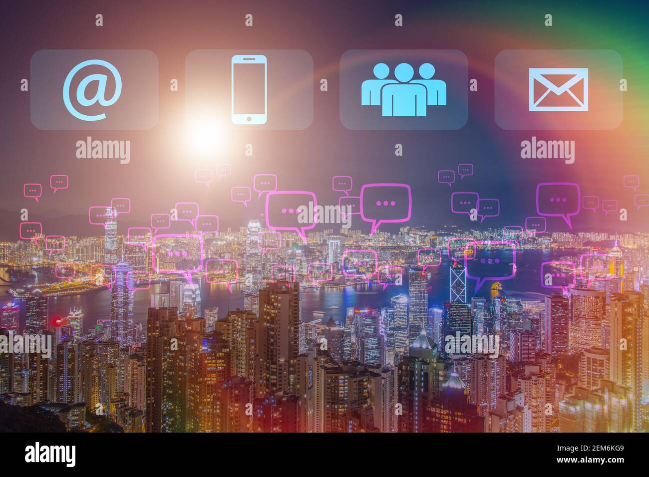 Communication concept with the key contact means Stock Photo - Alamy