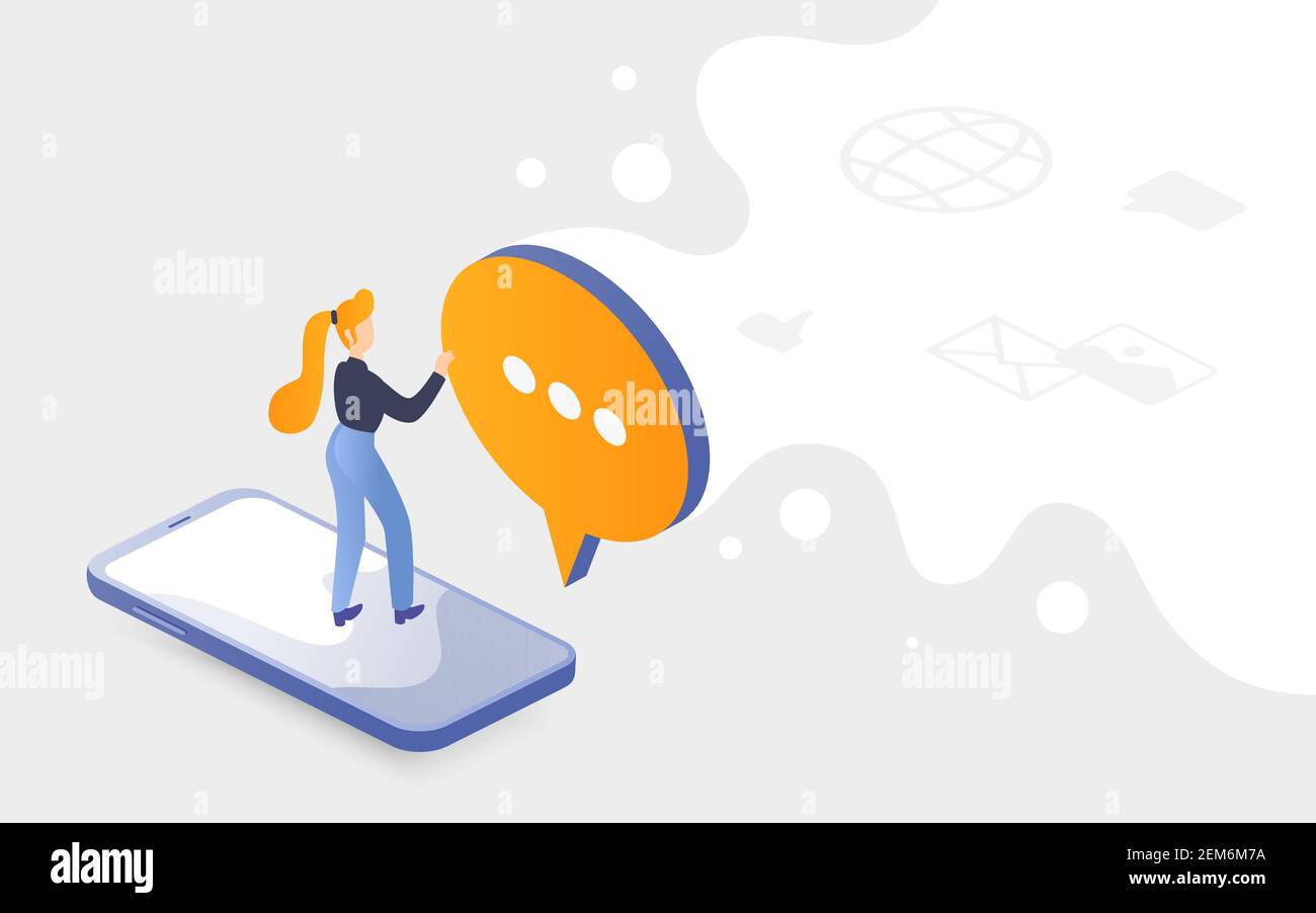 Social networking concept on Stock Vector Images - Alamy