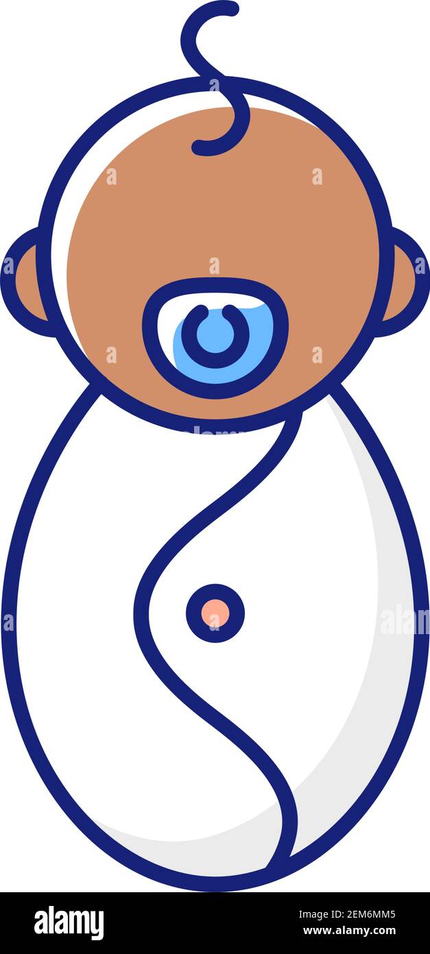 Male newborn RGB color icon Stock Vector Image & Art - Alamy