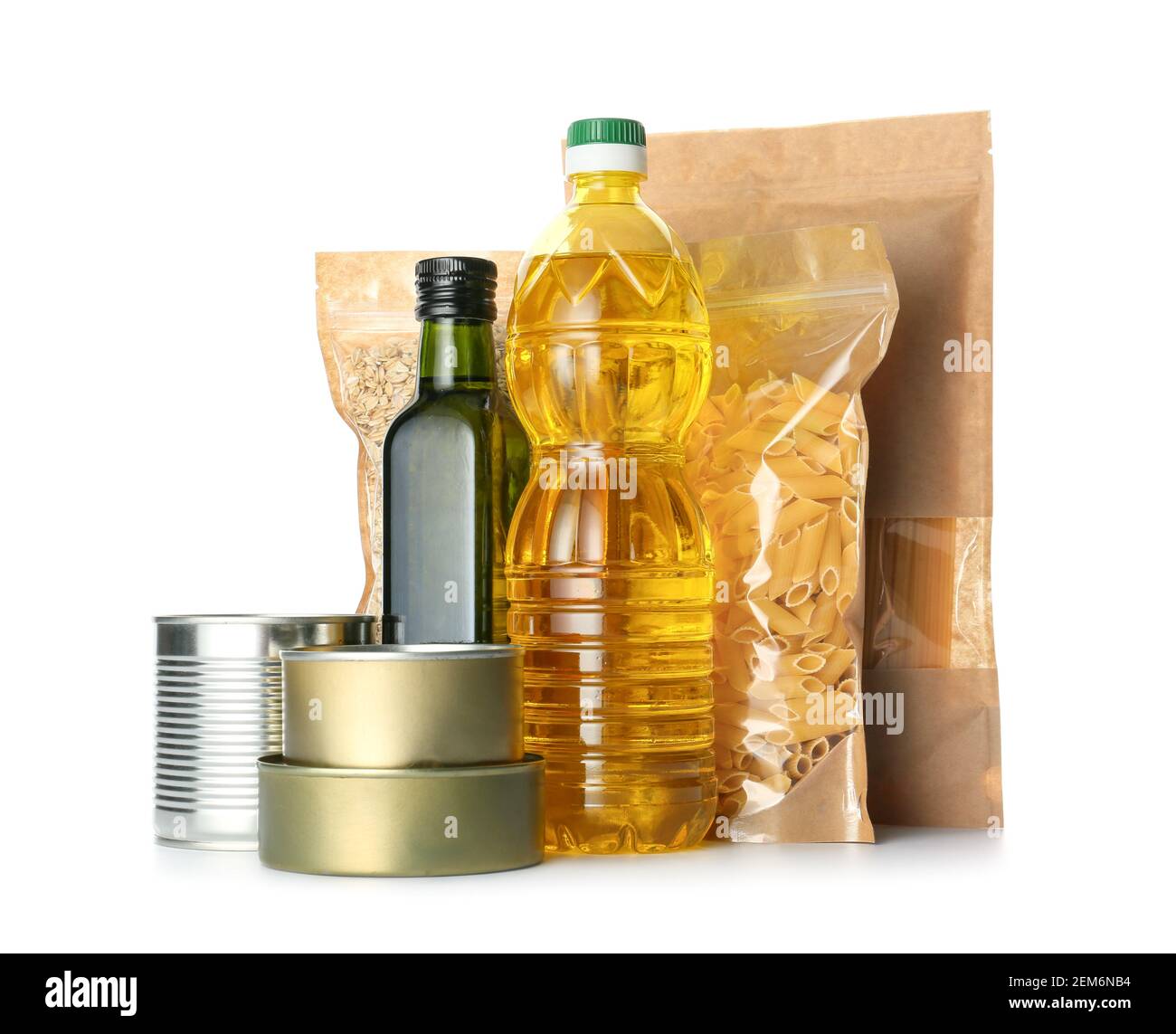 Different products on white background Stock Photo - Alamy