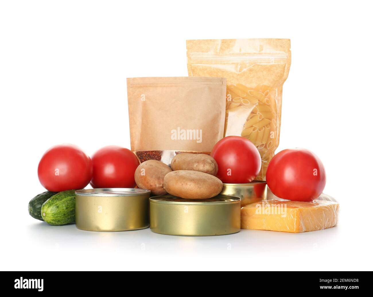 Pasta background various vegetables Cut Out Stock Images & Pictures - Alamy