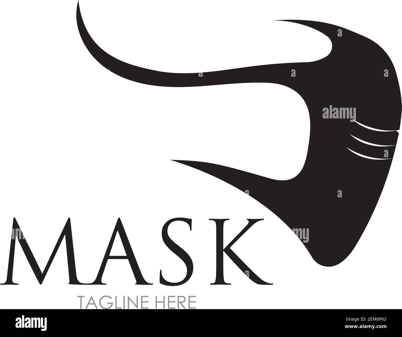 Face Mask Logo Design Vector Icon Illustrations Stock Vector Image ...