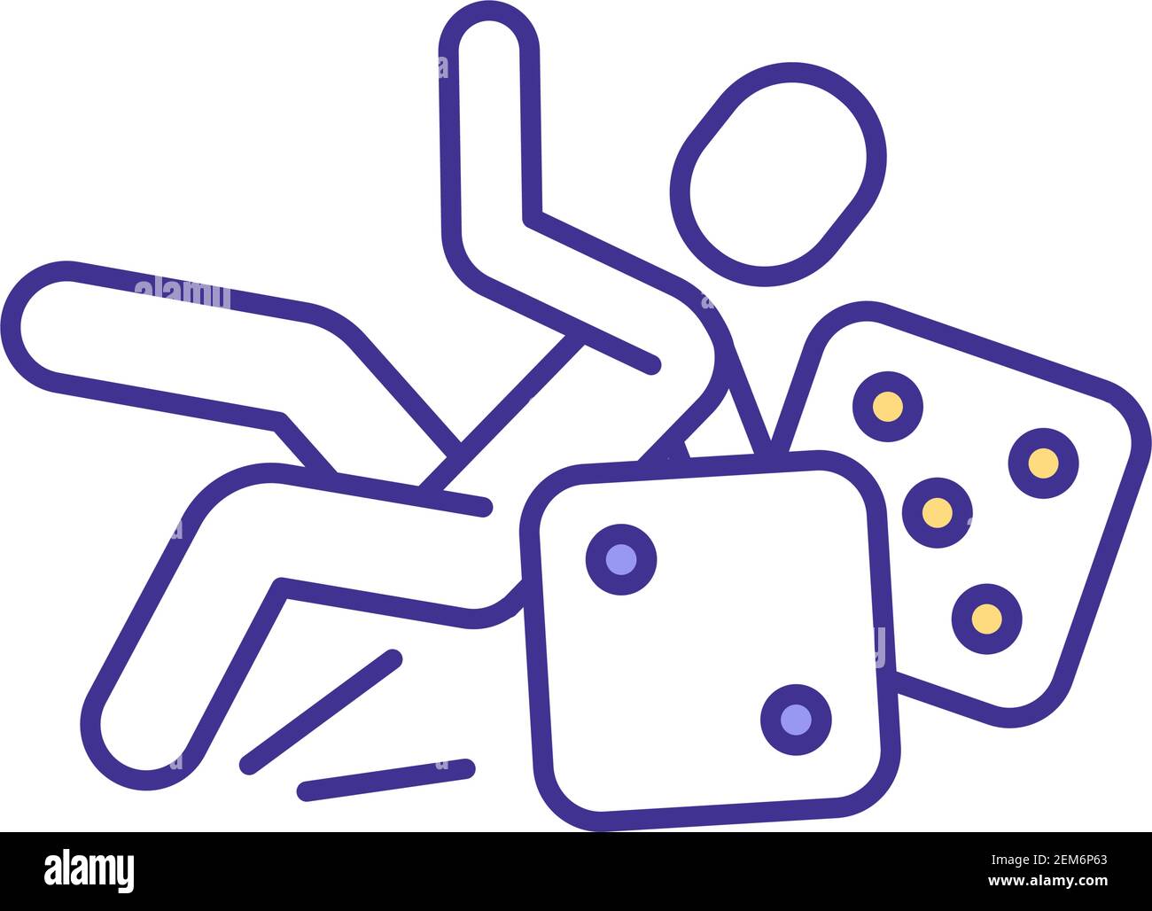 Slip and fall cartoon Cut Out Stock Images & Pictures - Alamy