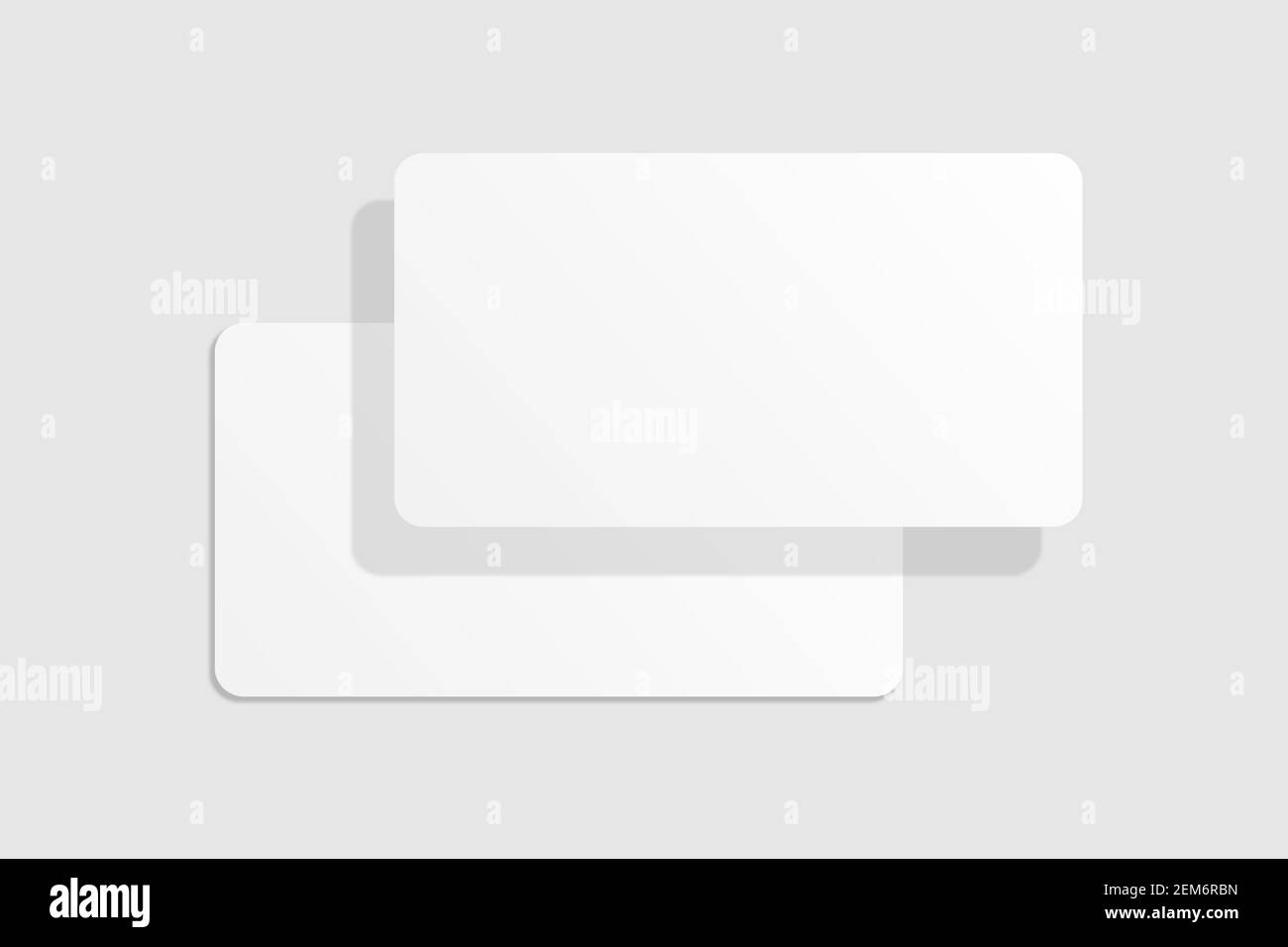 realistic blank business card mockup Stock Photo - Alamy