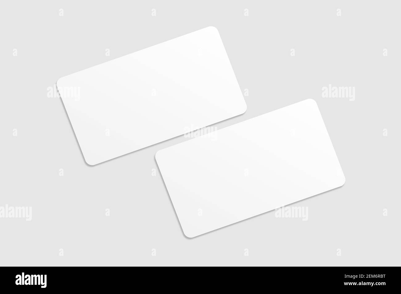 realistic blank business card mockup Stock Photo - Alamy
