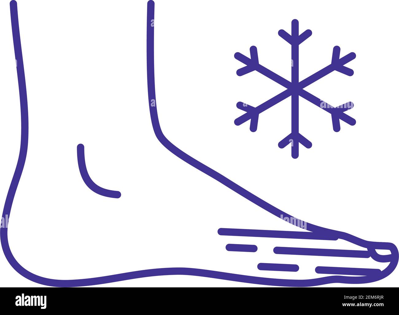 Frozen toes Cut Out Stock Images & Pictures - Alamy