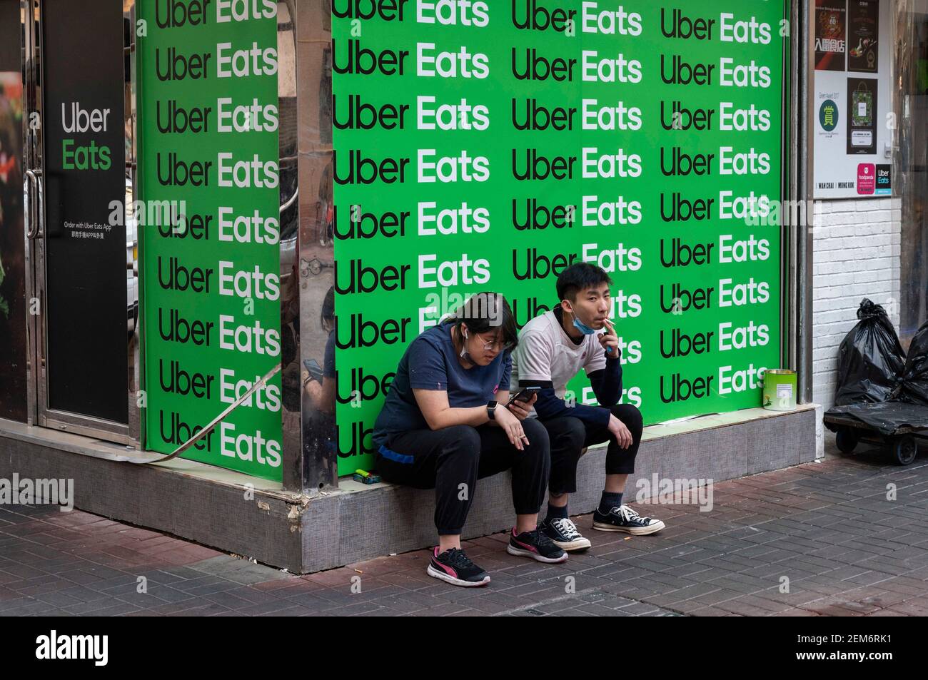 Ubereats hong kong hi-res stock photography and images - Alamy