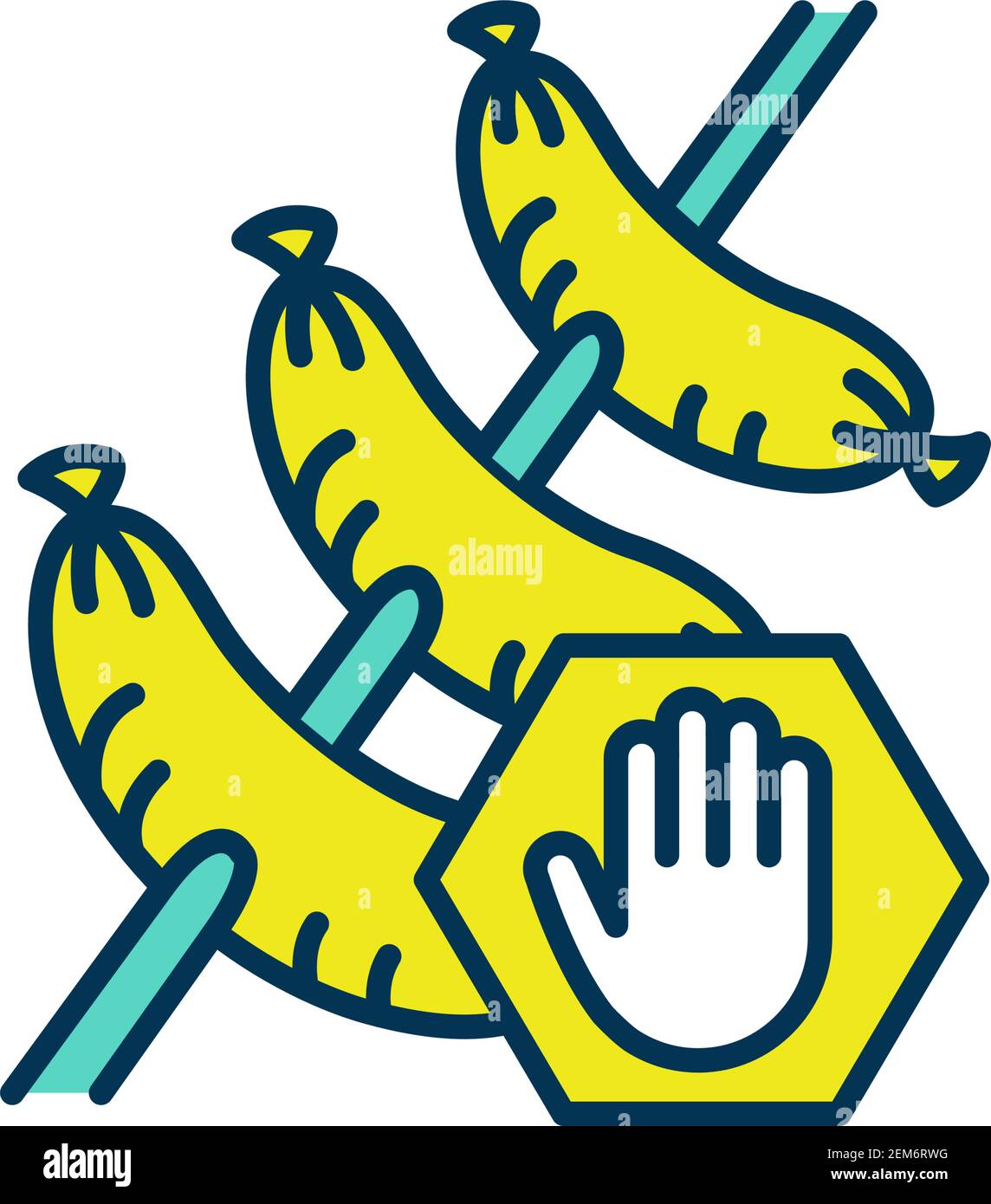 Junk food refuse RGB color icon Stock Vector Image & Art - Alamy