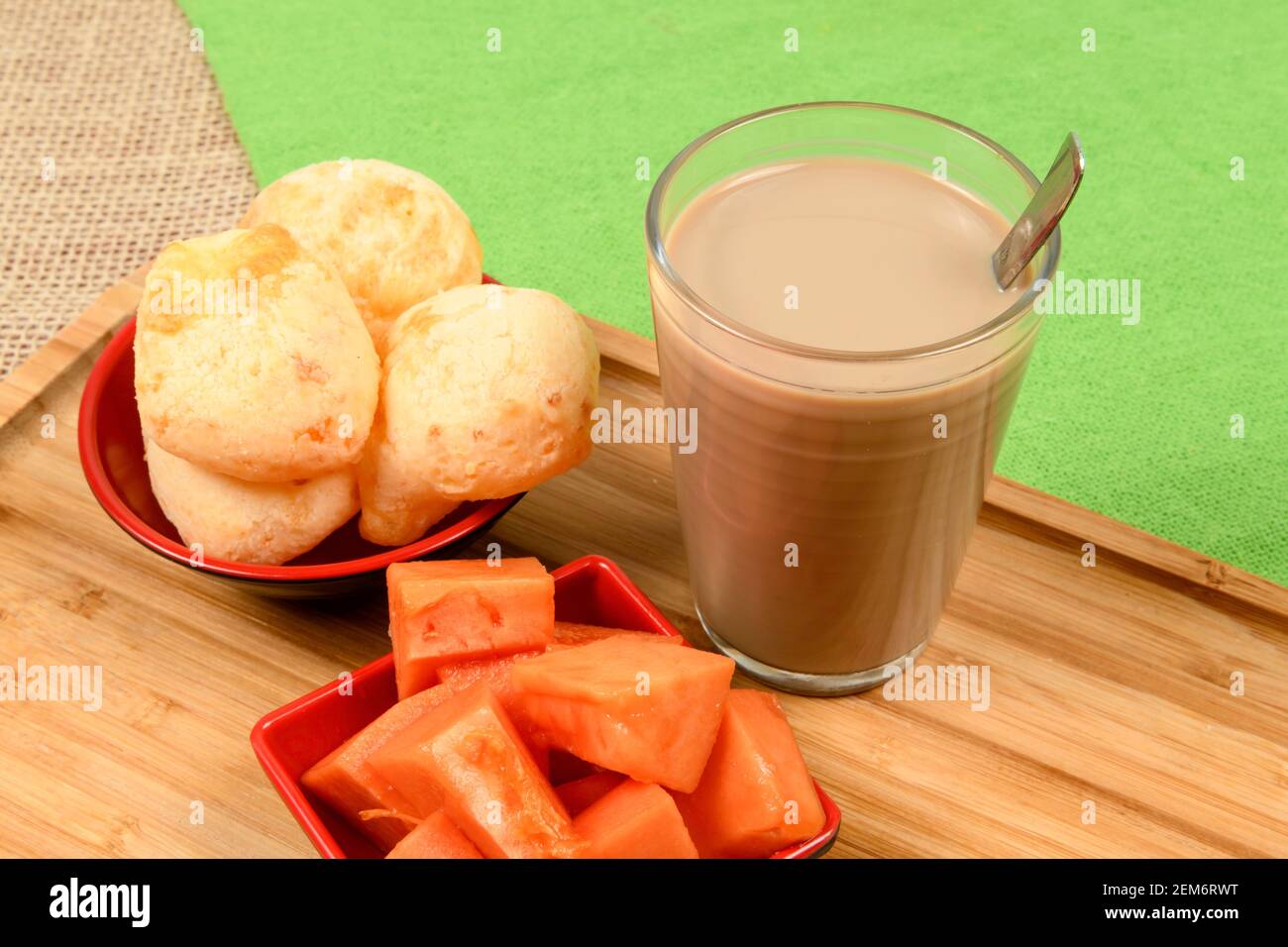 Brazilian Food Guide - Breakfast, with coffee with milk, cheese bread ...