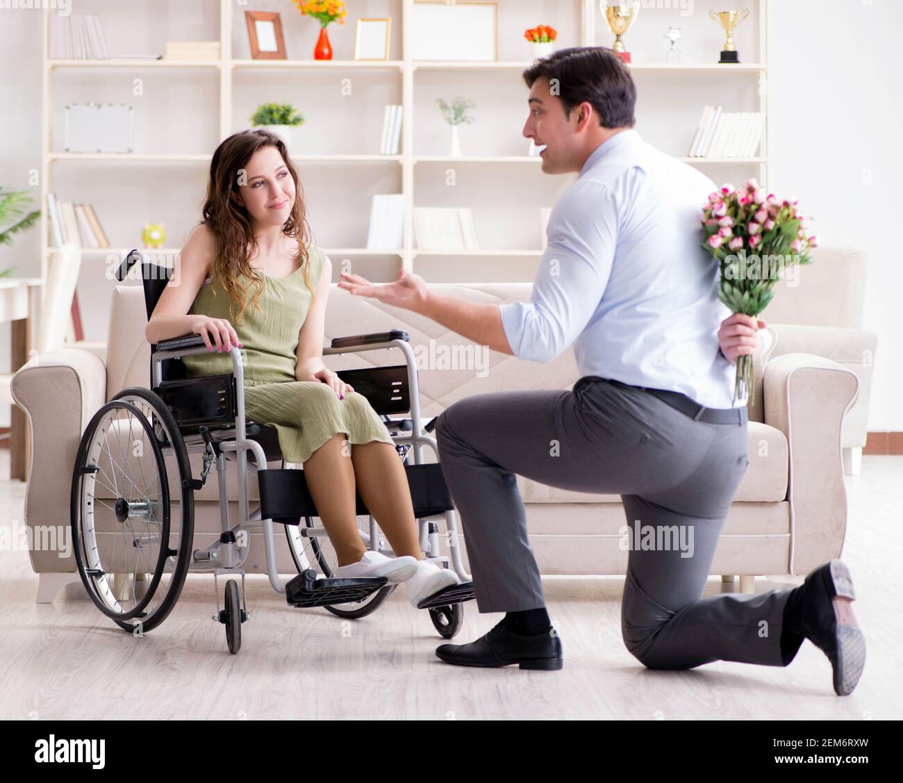 Disabled couple wedding hi-res stock photography and images - Alamy