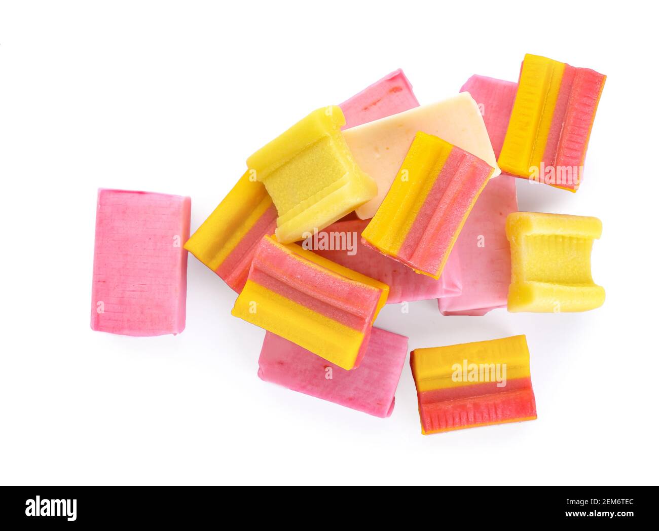 Different color chewing gums Cut Out Stock Images & Pictures - Alamy