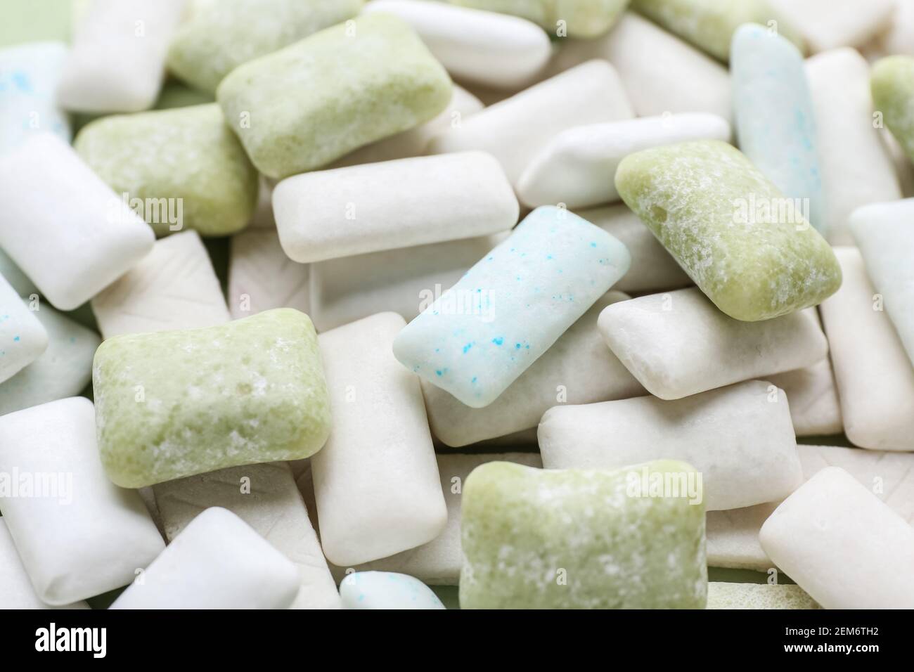 Different chewing gums as background Stock Photo - Alamy