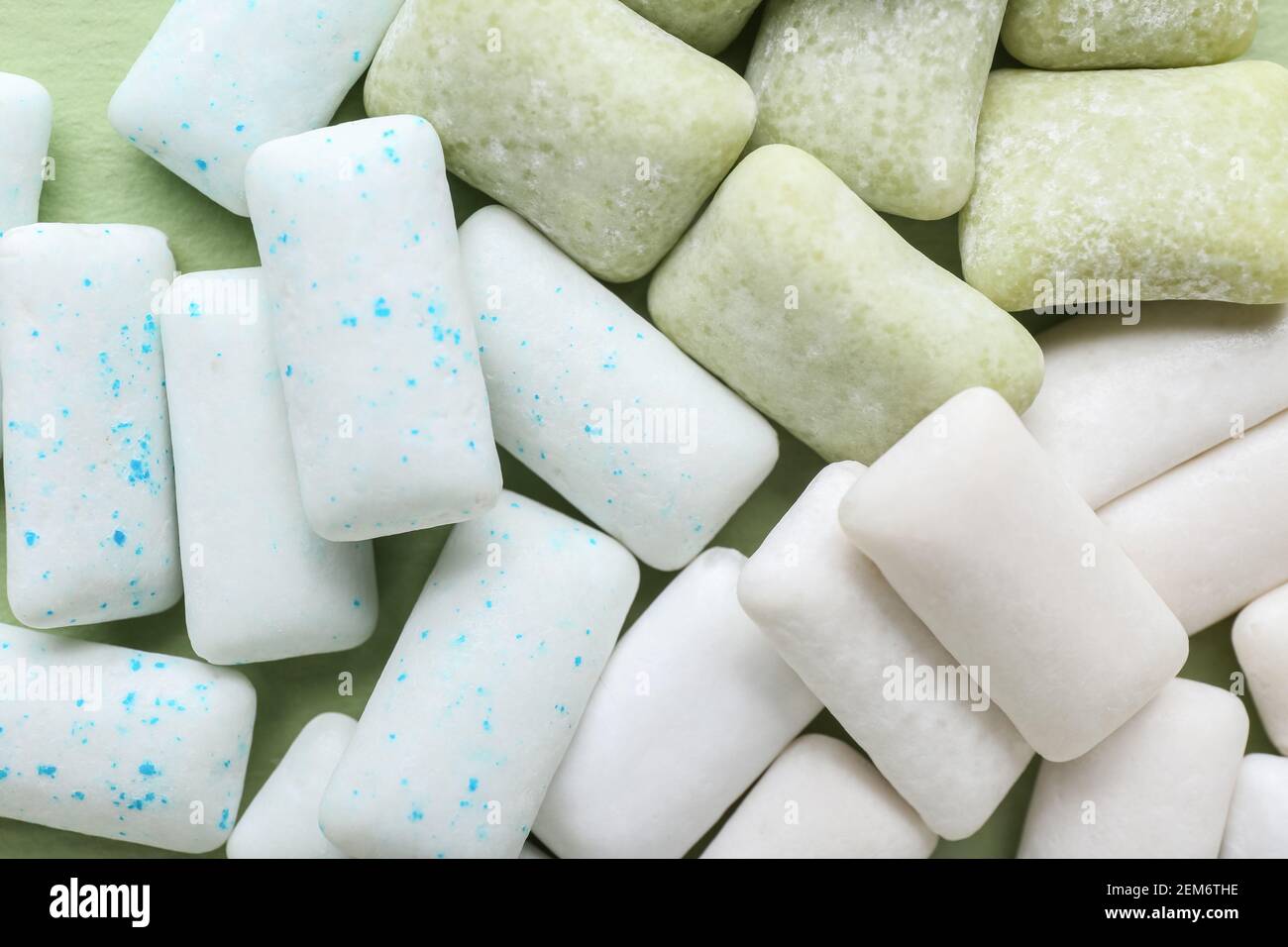 Different chewing gums as background Stock Photo - Alamy