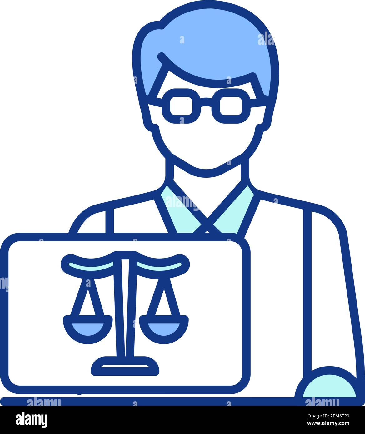 Jurist RGB color icon Stock Vector Image & Art - Alamy