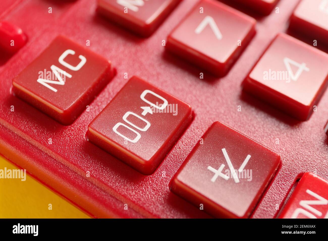 Closeup view of modern calculator Stock Photo - Alamy