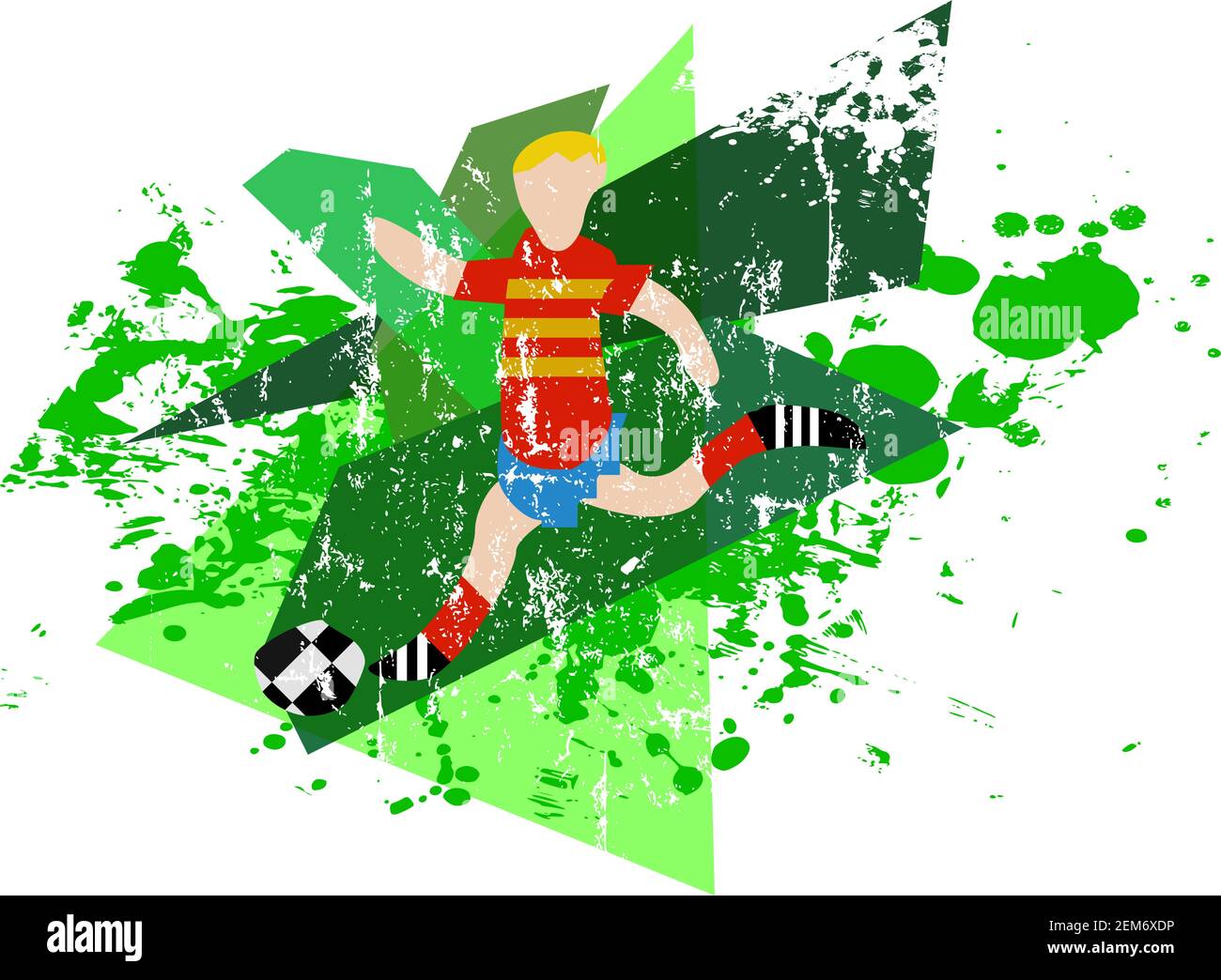 Abstract style football game Stock Vector Images - Alamy