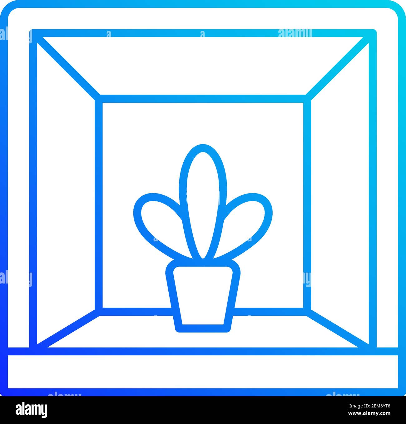 Garden windows linear vector icon Stock Vector Image & Art - Alamy