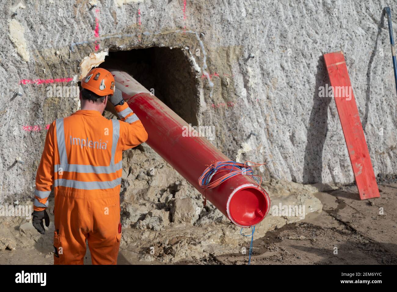 Tunnel pipes electricity hi-res stock photography and images - Alamy