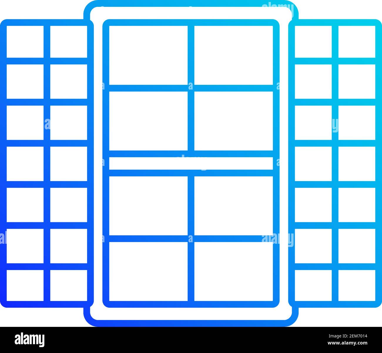 Window shutters linear vector icon Stock Vector Image & Art - Alamy