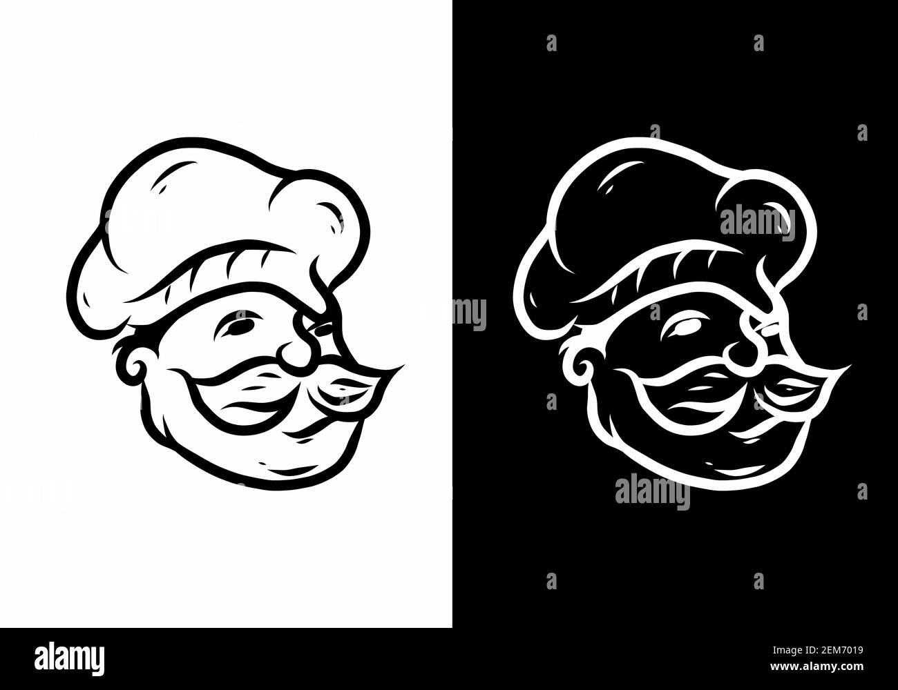 Chef cook wearing kitchen Stock Vector Images - Alamy