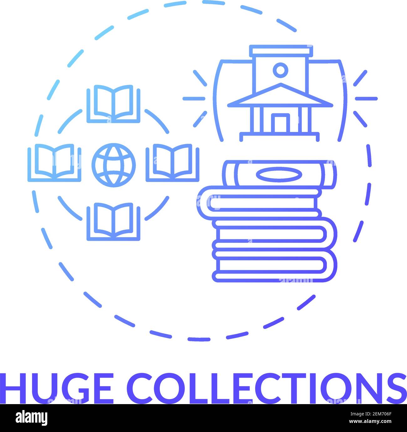 Huge collection concept icon Stock Vector Image & Art - Alamy