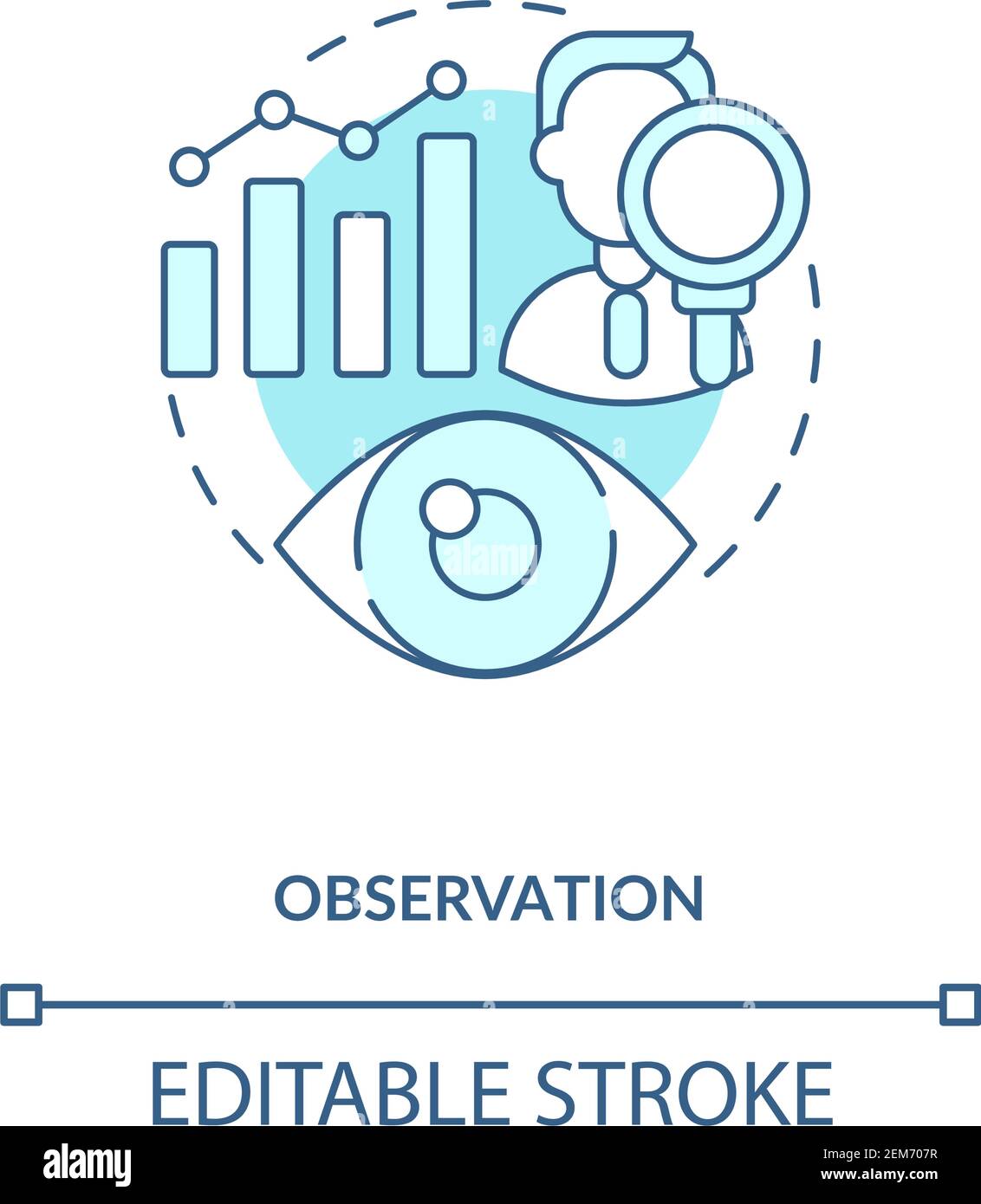 Observation concept icon Stock Vector Image & Art - Alamy