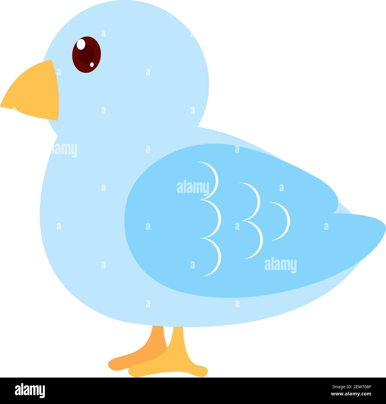 blue duck icon over white background, colorful design, vector ...