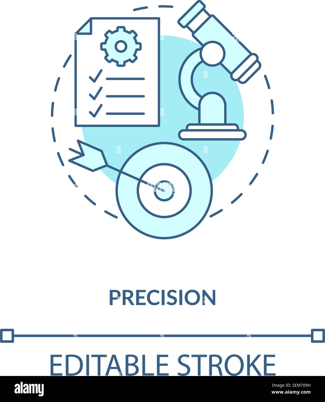 Precision concept icon Stock Vector Image & Art - Alamy