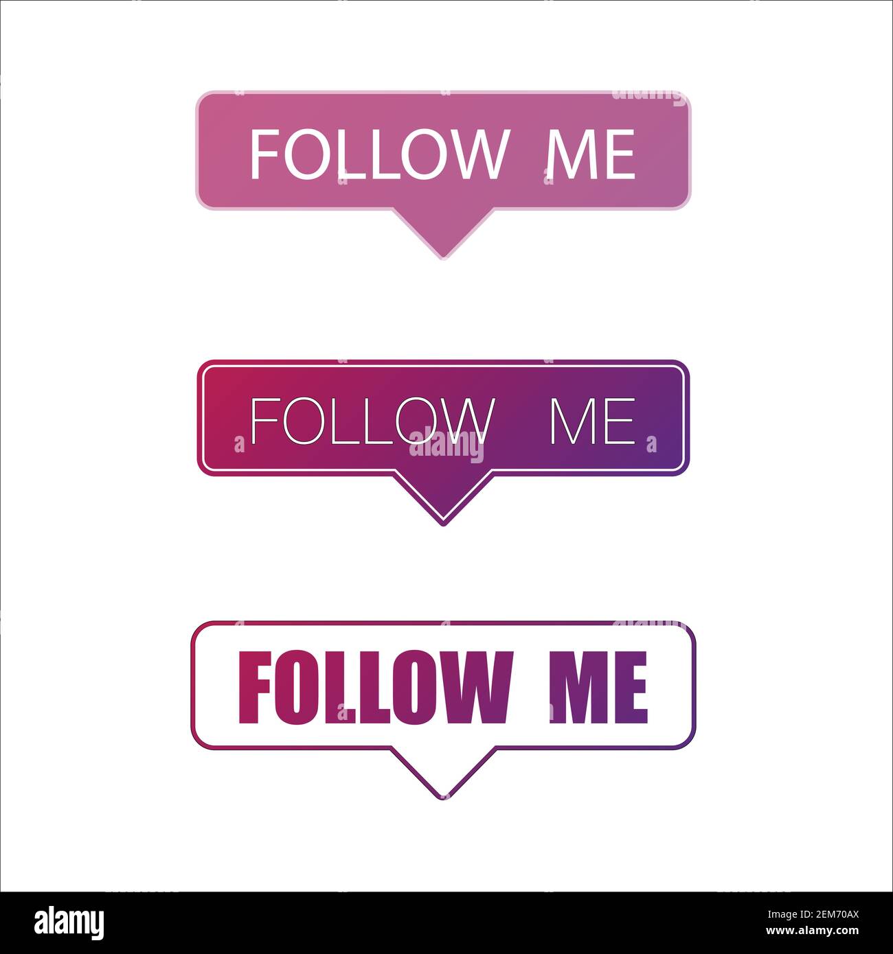 Social media follow me frame wallpaper Stock Vector Image & Art - Alamy