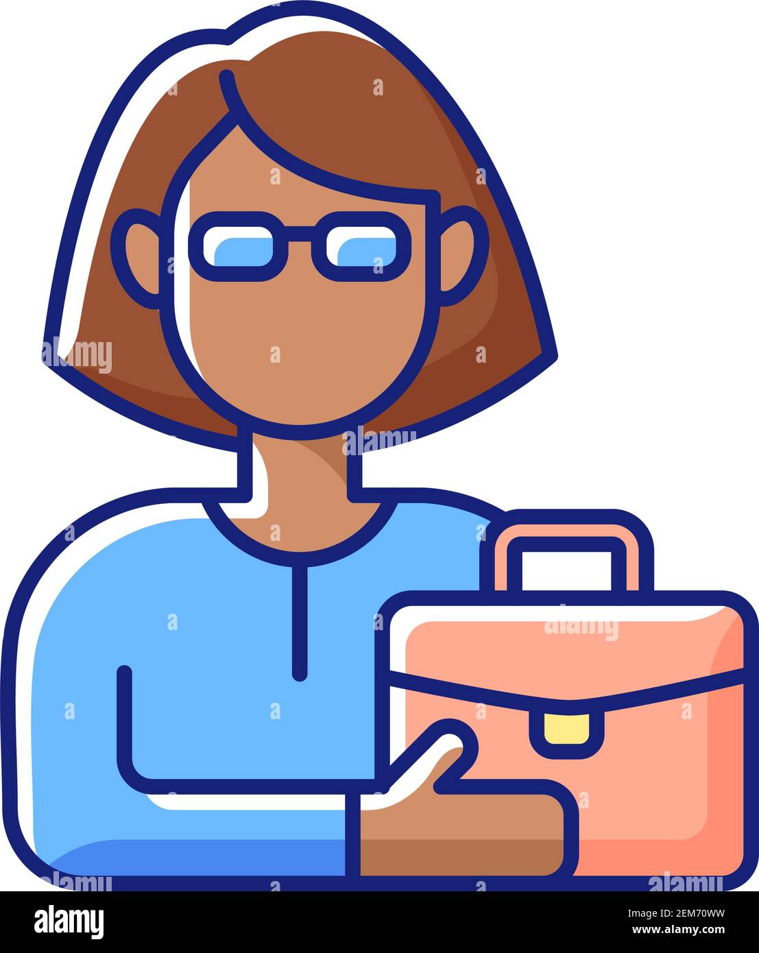 Middle aged female in Stock Vector Images - Alamy