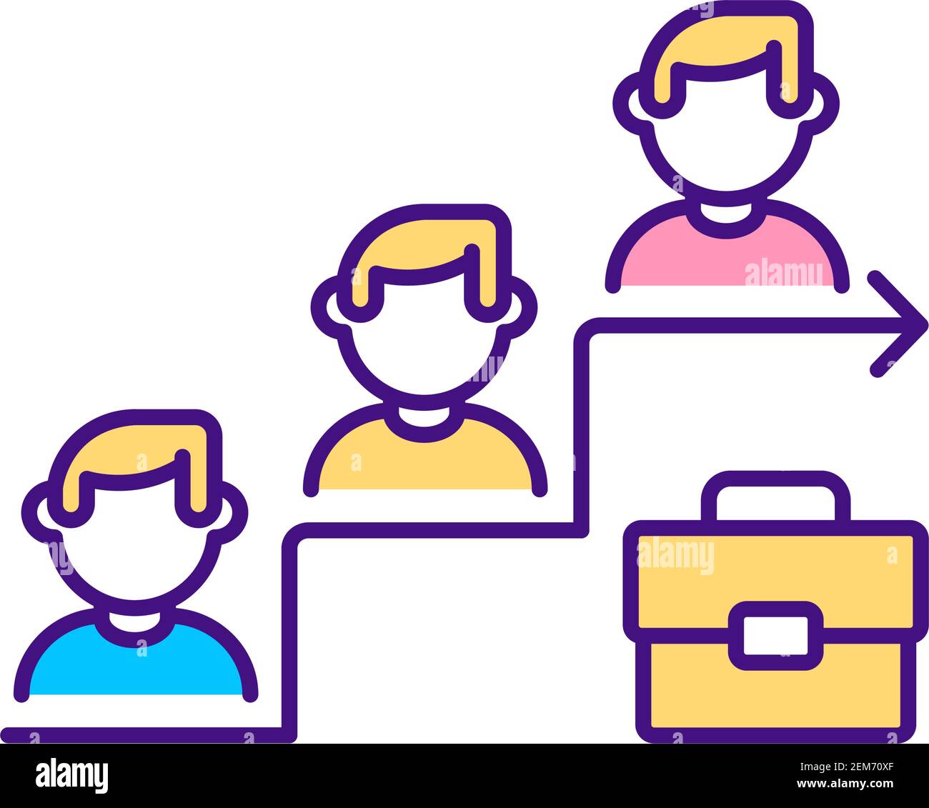 Job promotion simple vector Cut Out Stock Images & Pictures - Alamy