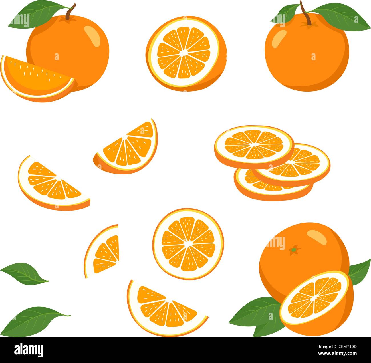 Orange icons set Stock Vector Image & Art - Alamy