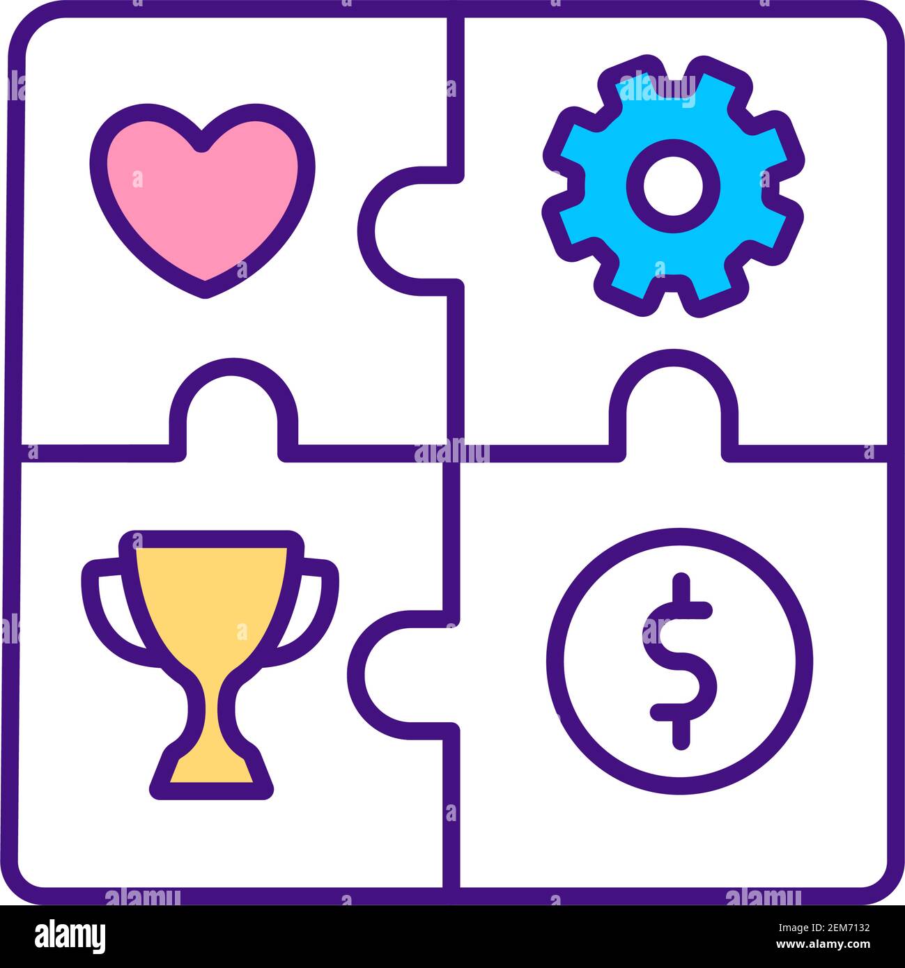 Value diversity RGB color icon Stock Vector Image & Art - Alamy