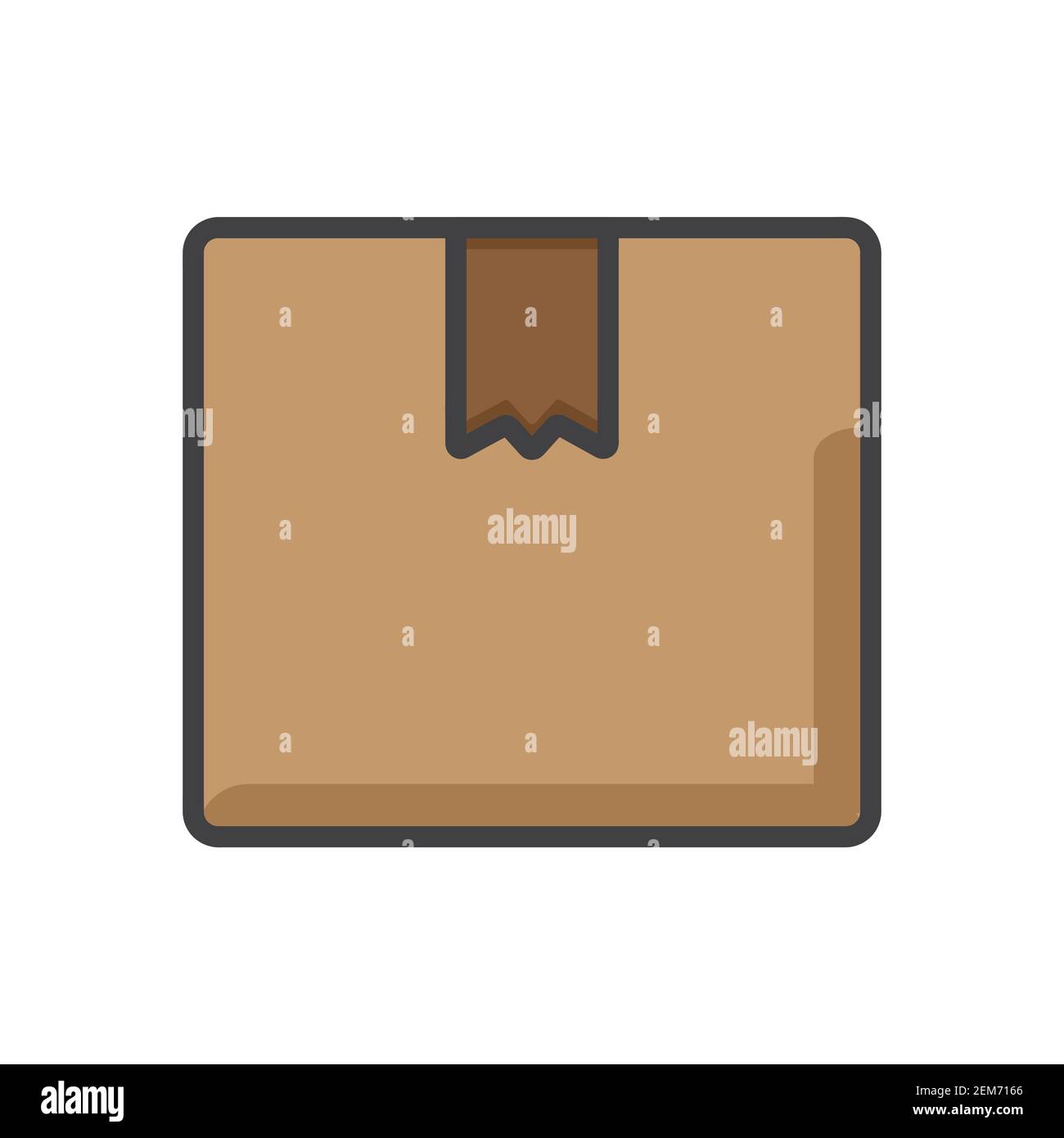 paper box icon. paper box illustration. Flat vector icon. can use for ...