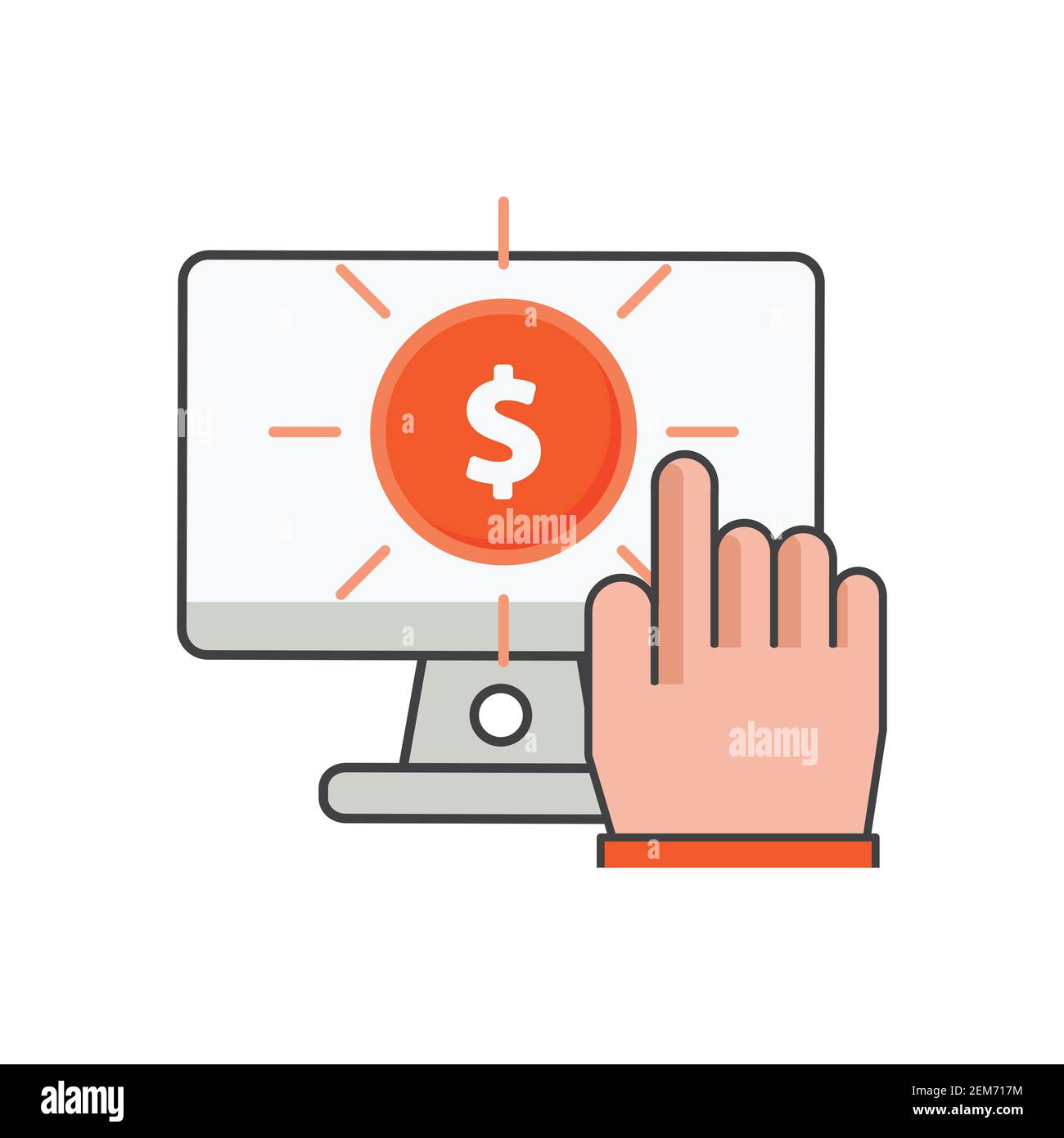 Employee computer shop Cut Out Stock Images & Pictures - Alamy