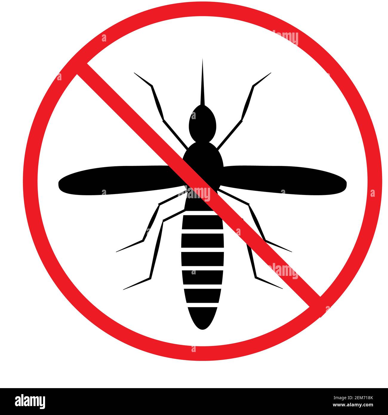 mosquito warning sign. anti mosquitoes icon on white background ...