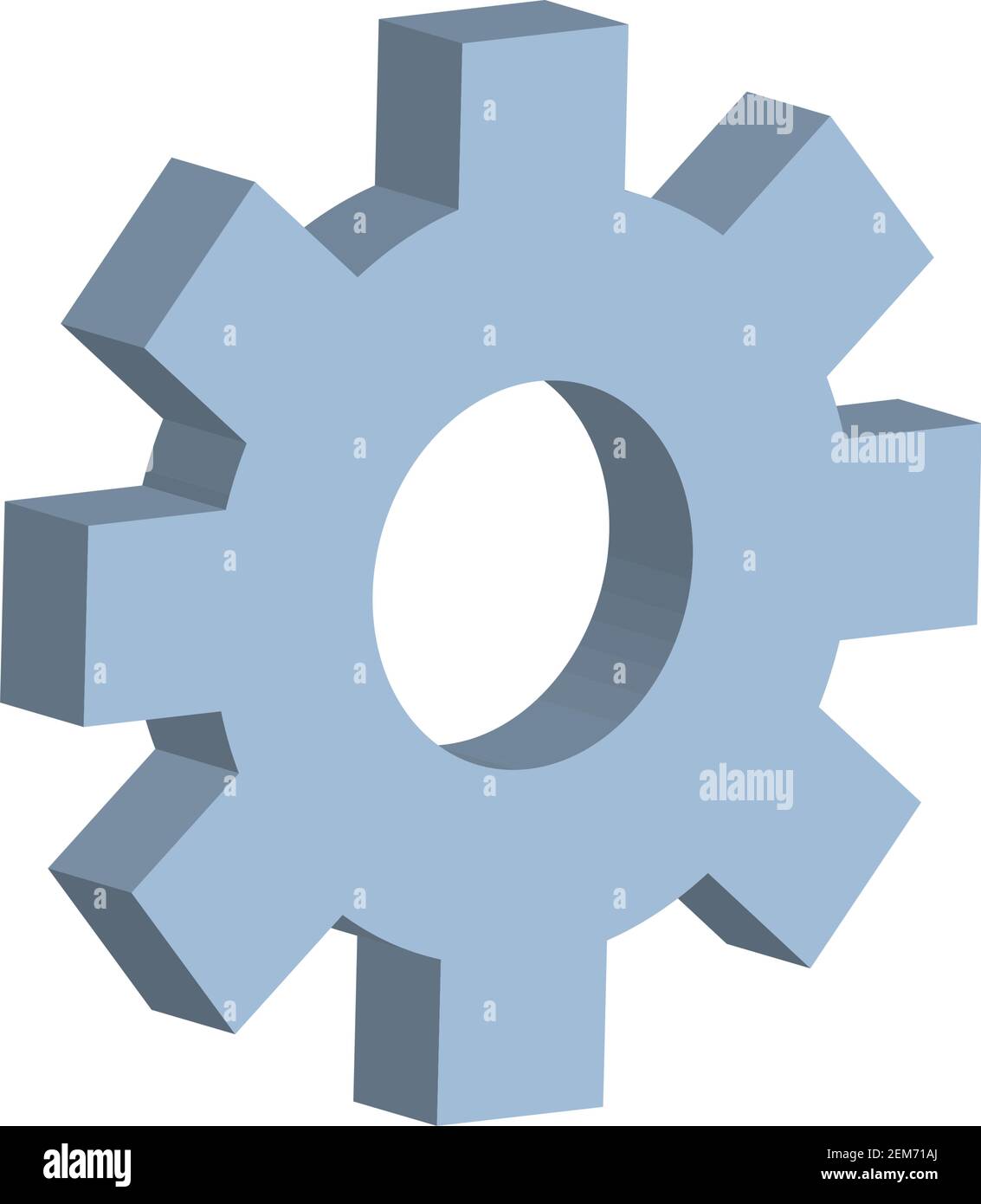 isometric gear design, construction work repair machine part technology ...