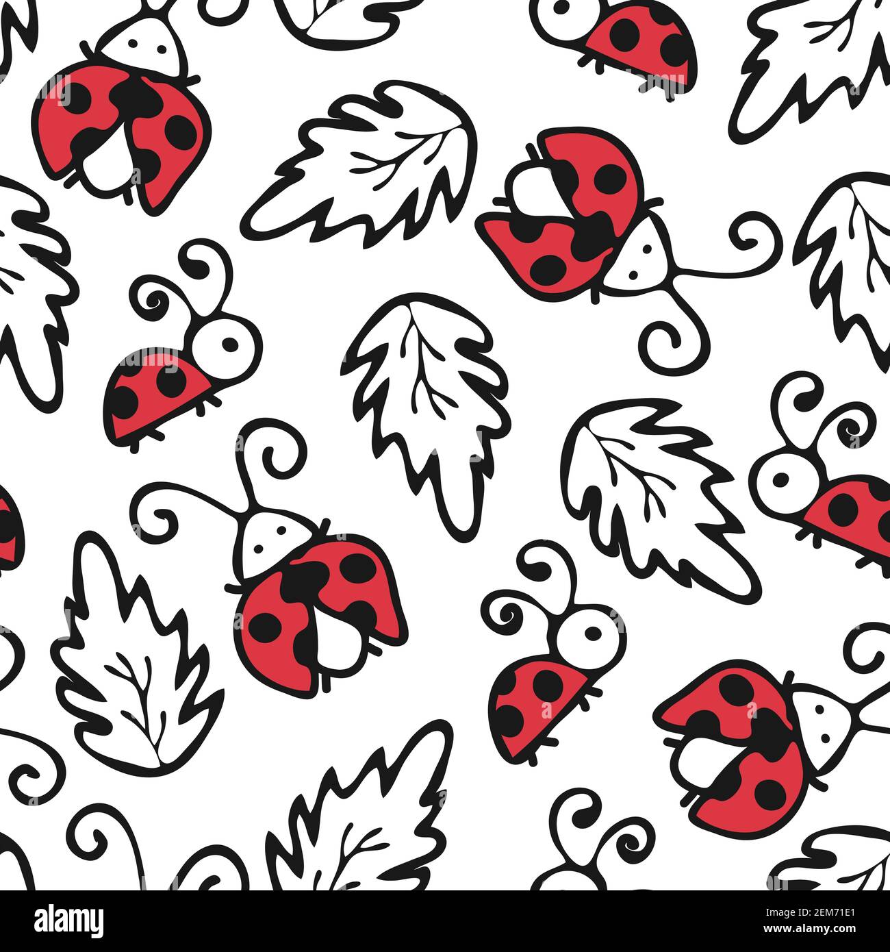 Ladybug Pattern Wallpaper Ladybug Seamless Pattern Background Or