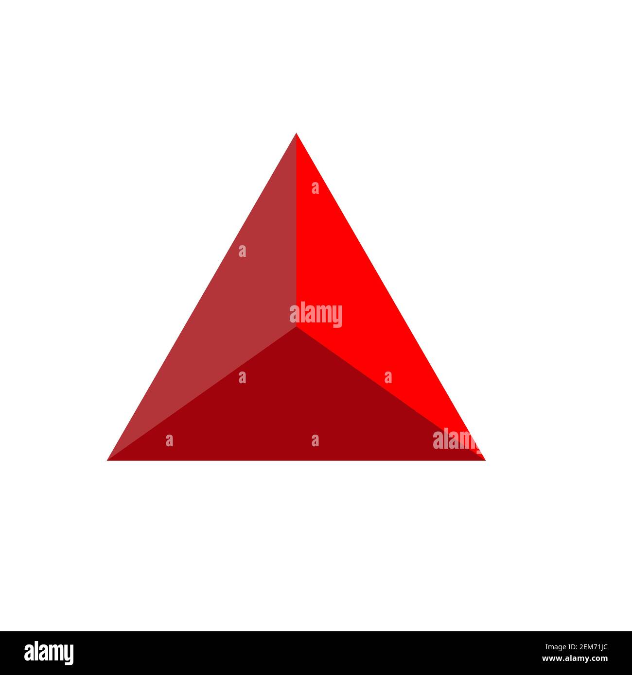 glossy triangle icon on white background. flat style. triangle logo ...