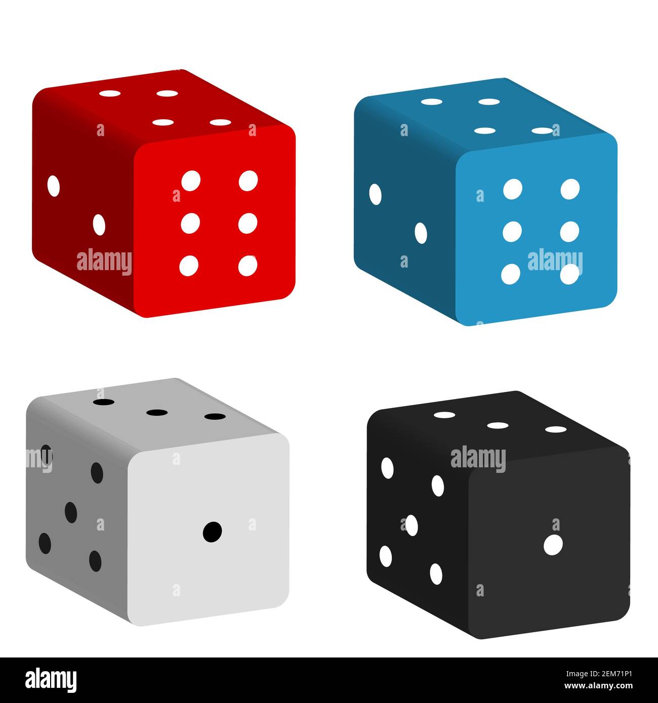 game dice icon on white background. flat style. casino gambling icon ...
