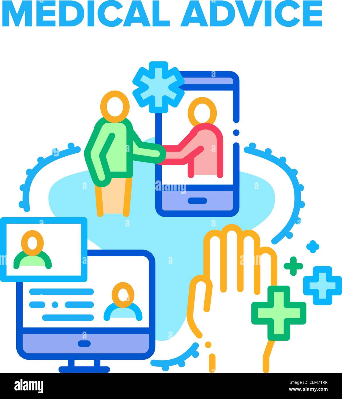 Medical Advice Vector Concept Color Illustration Stock Vector Image ...