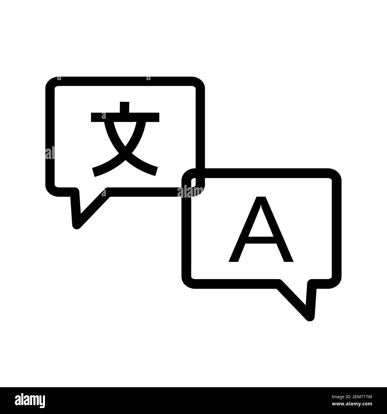 language translation icon on white background. flat style. translate ...