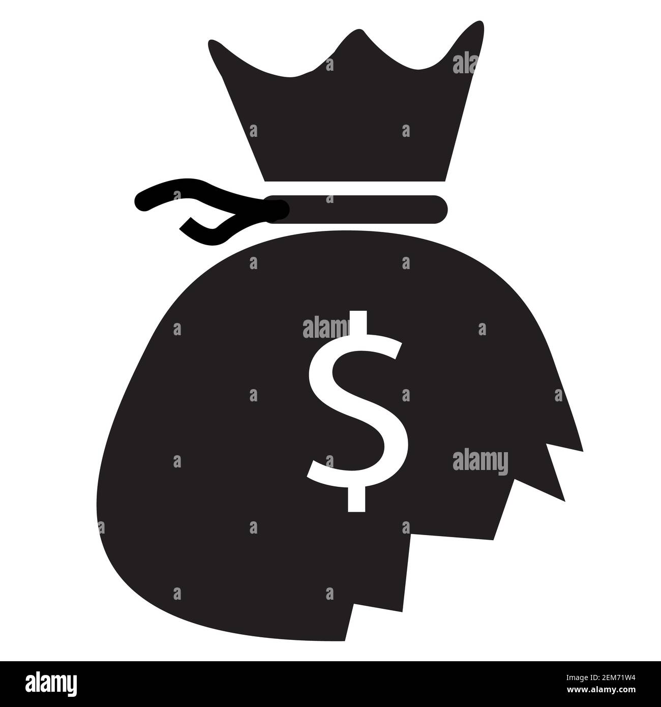 money lost icon on white background. flat style. money deduction icon ...