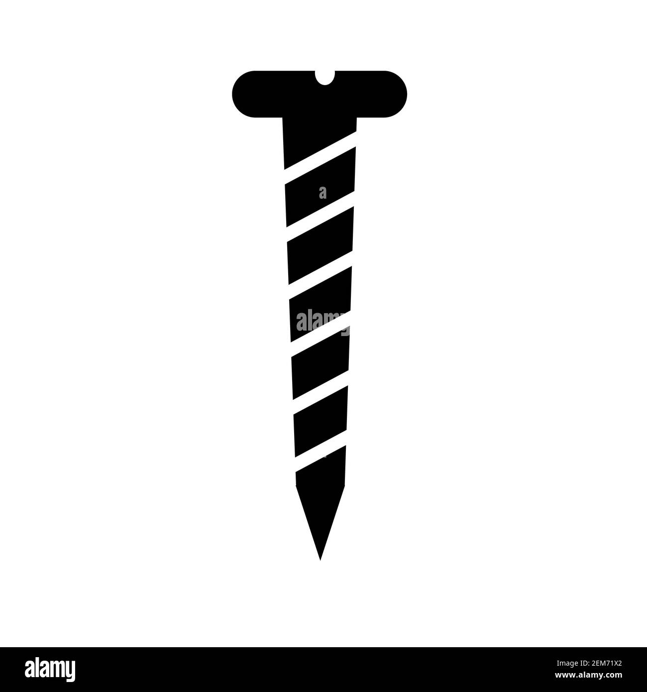 screw icon on white background. flat style. screw icon for your web ...