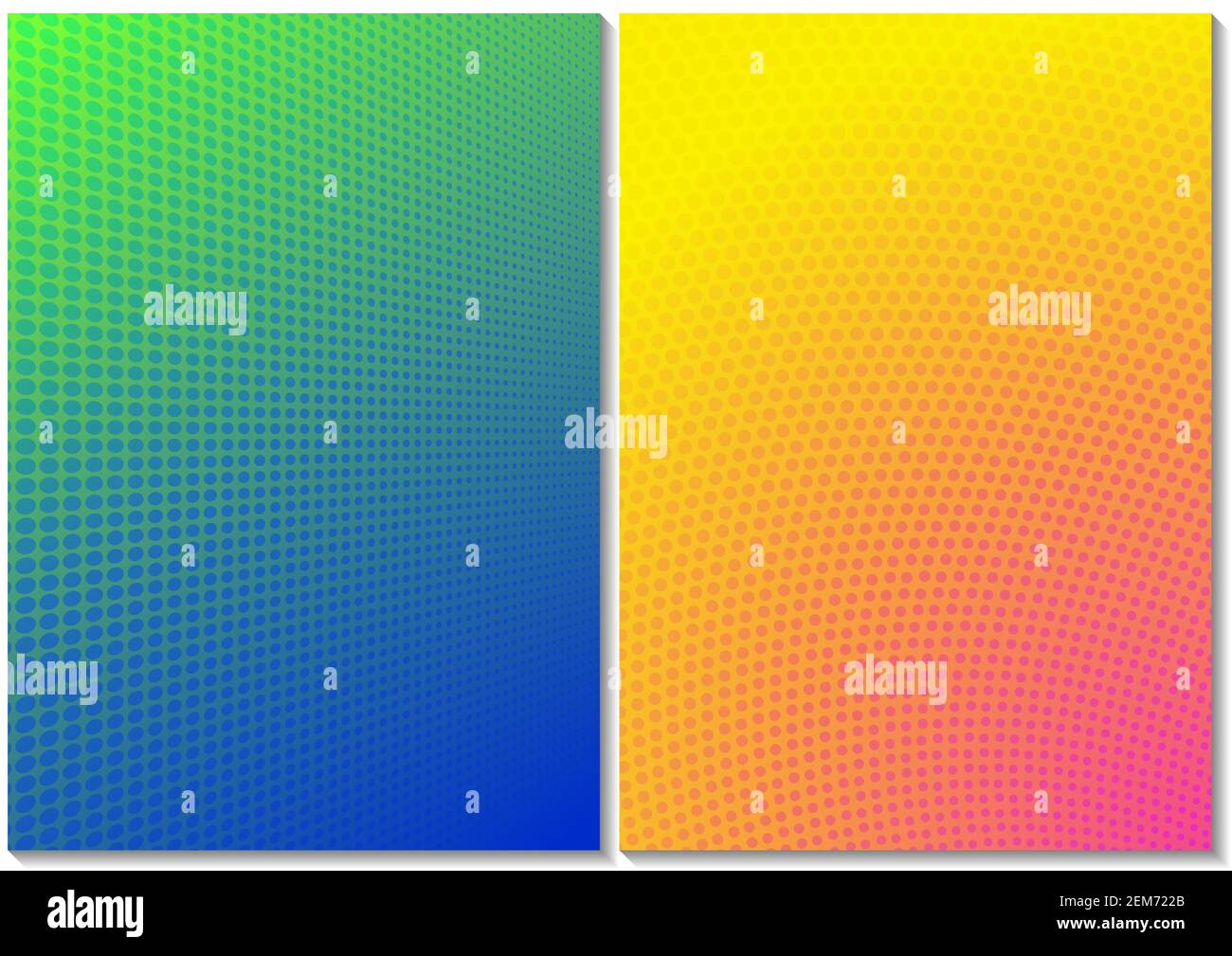 Halftone backgrounds vector set Stock Vector Images - Alamy
