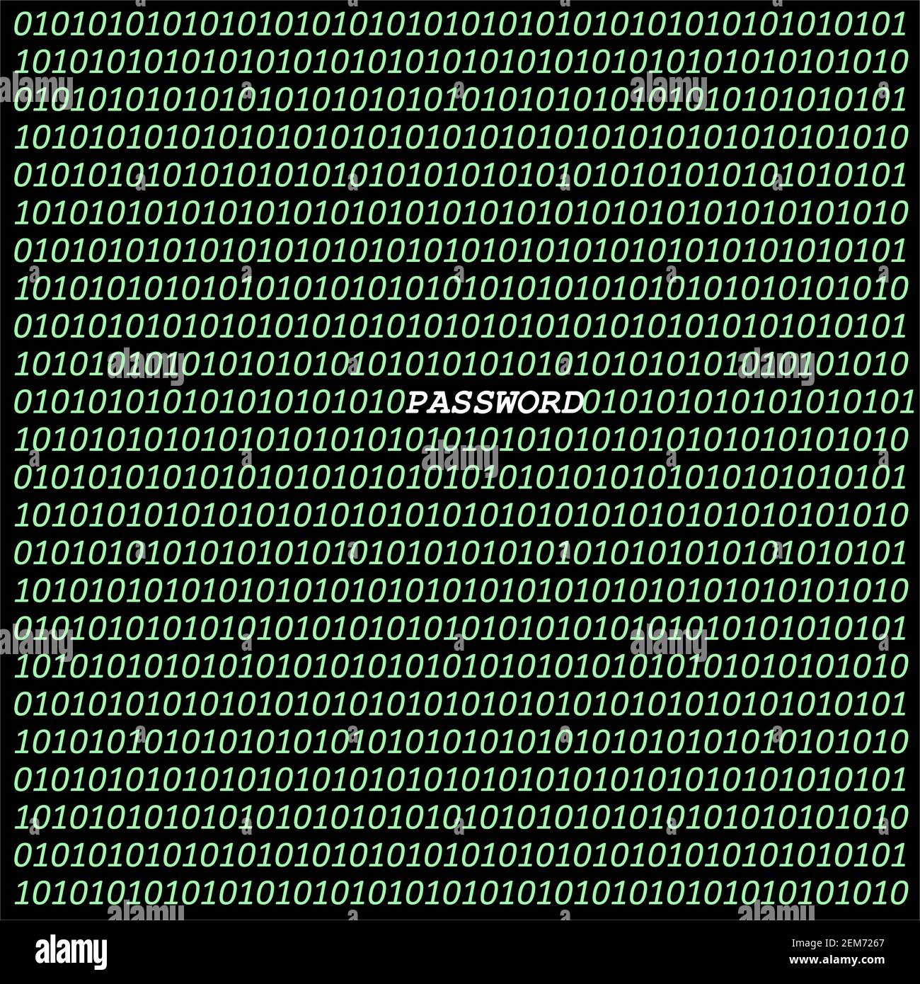 Binary Code And Password Text On Black Password Security Sign Steal A Password Form The 4003