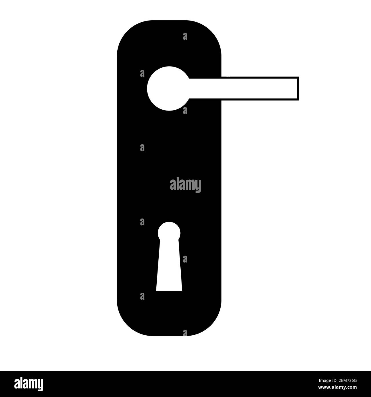 door handle icon on white background. flat style. lock icon for your ...