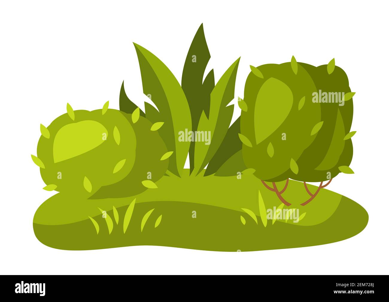 Garden bushes background Stock Vector Images - Alamy